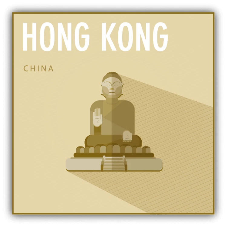 Kira Buddha Hong Kong China Travel Car Bumper Sticker Decal Waterproof ...