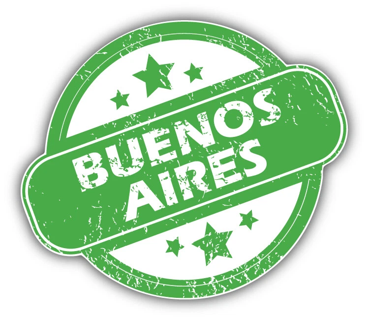 Kira Buenos Aires City Argentina Grunge Rubber Stamp Car Bumper Sticker ...