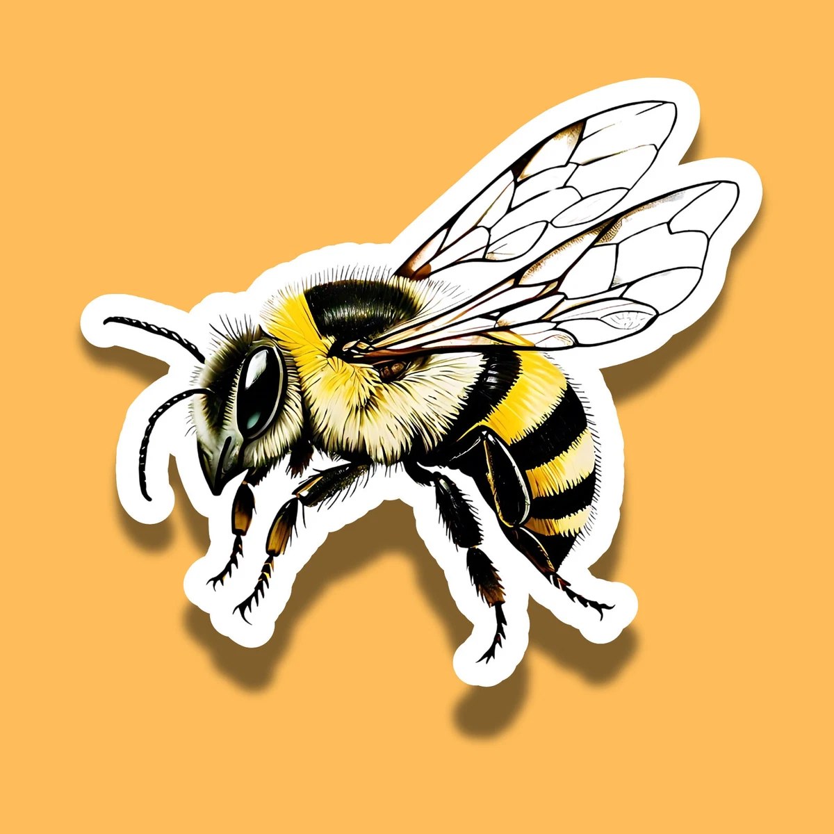 Kira Bumble Bee Pollination Nature Garden Vinyl Sticker Waterproof ...
