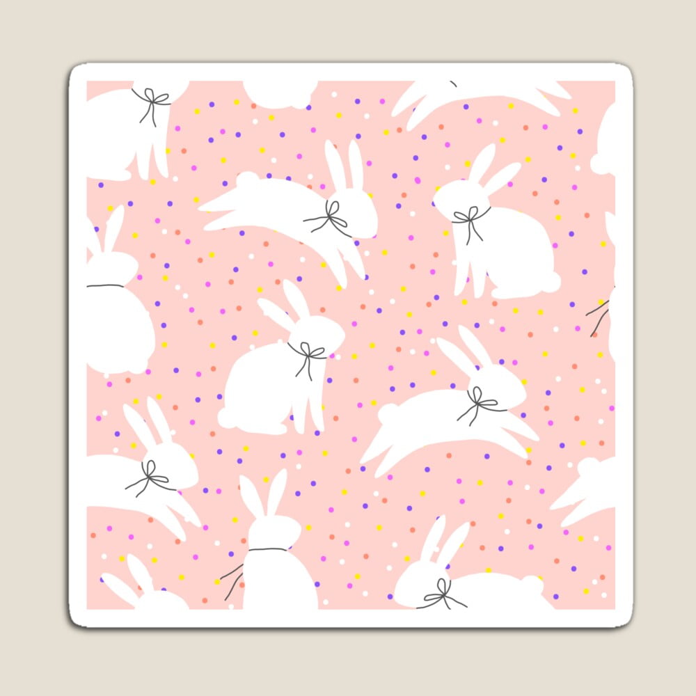 Kira - Bunny Party! Little Rabbits In A Field Of Pretty Pink With Cute ...