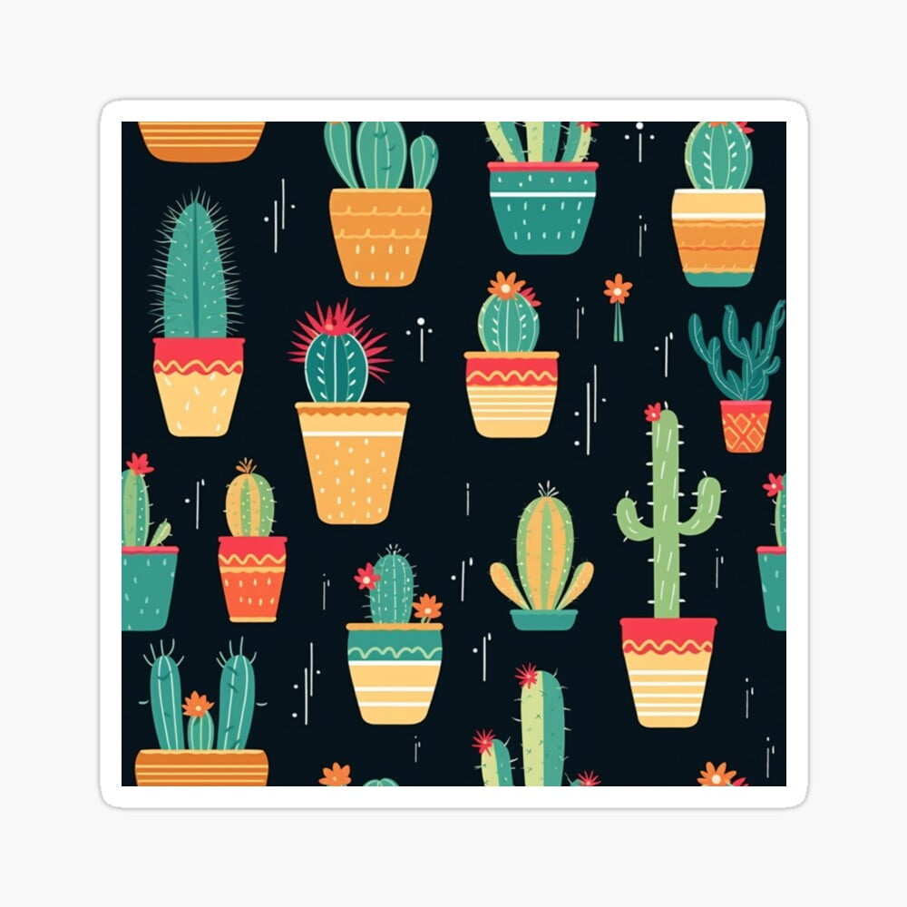 Kira Cactus Lovers Glossy Sticker - Kir 650 Decorative Laptop, Phone ...