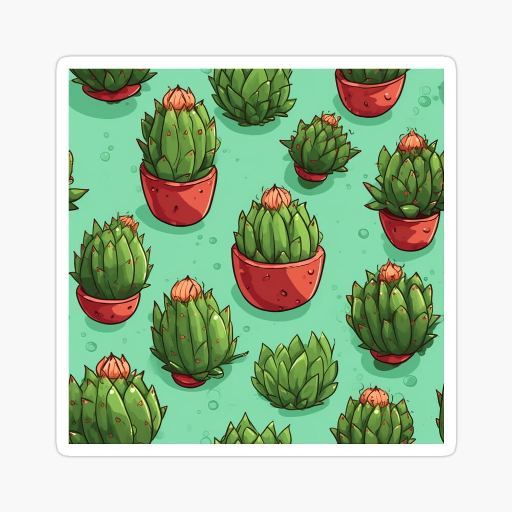 Kira Cactus Lovers Sticker - Kir 483 Decorative Laptop, Phone Stickers ...