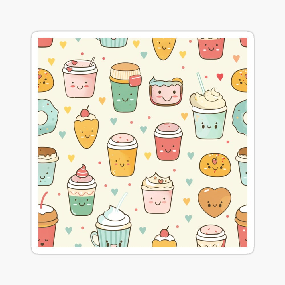 Kira Cafã© Chouchou: A Moment Of Tenderness Sticker - Kir 1307 Decorative Laptop, Phone Stickers ...