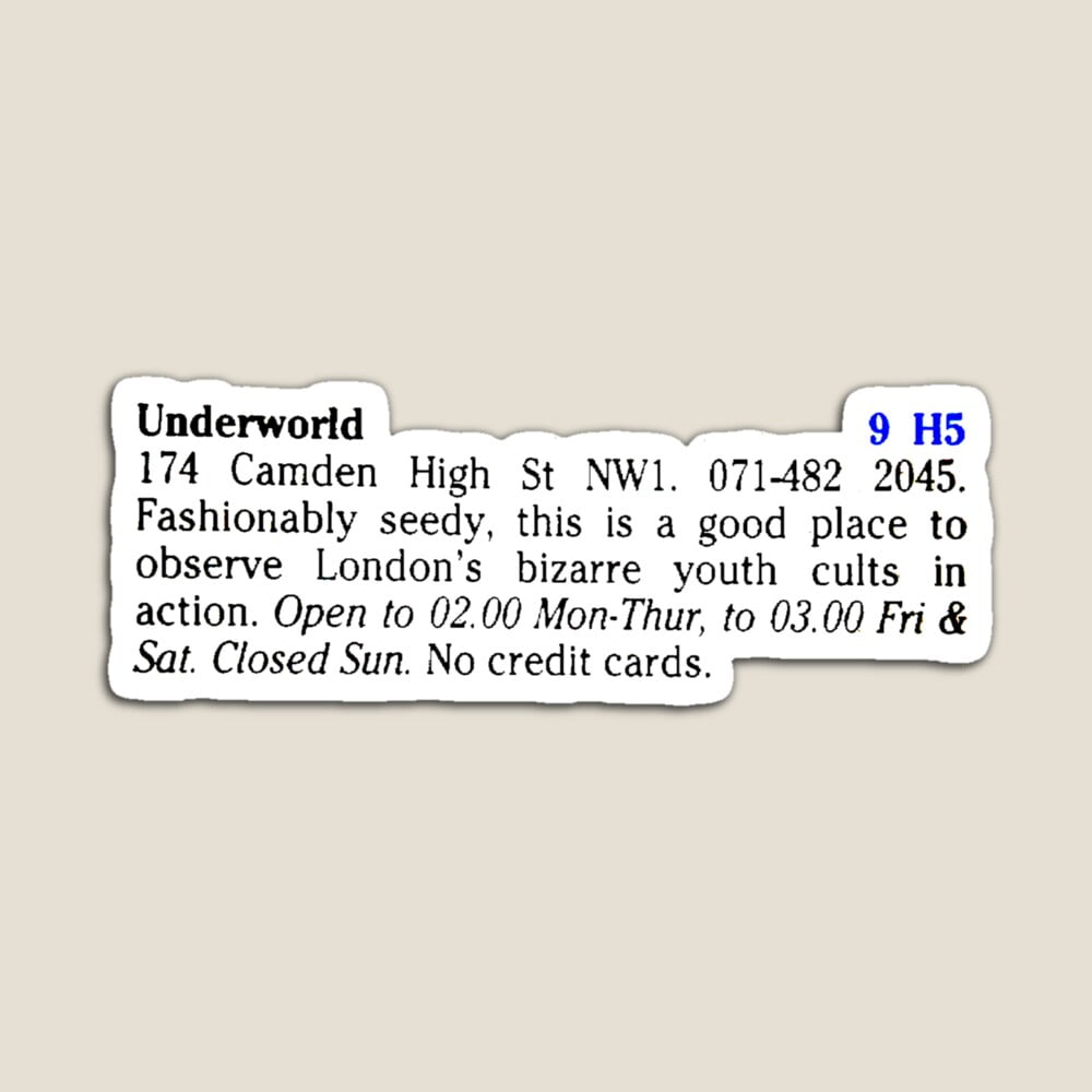 Kira - Camden Underworld Nightclub Sticker Hot Trending Vinyl Stickers - Walmart.com