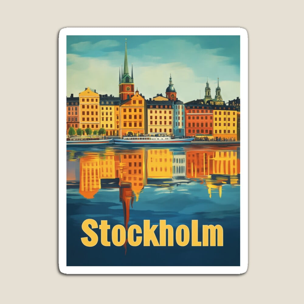 Kira - Capture The Essence Of Stockholm With Its Stunning Wrfront, Colorful Buildings Reflected ...