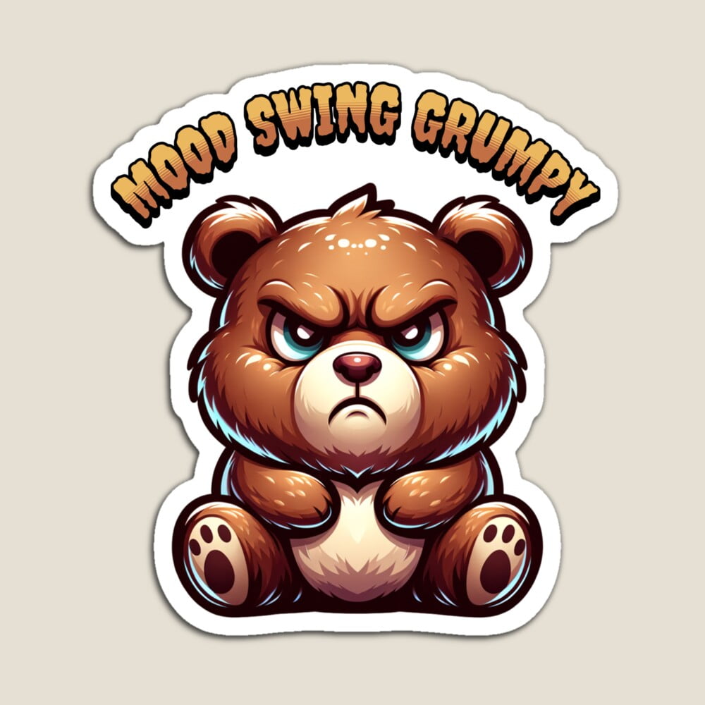 Kira - Care Bear Grumpy - Mood Swing Grumpy Sticker - 4255 Hot Trending ...