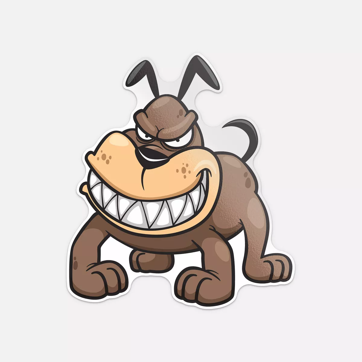 Kira Cartoon Angry Dog Vinyl Sticker Decal Waterproof Sticker for Water ...