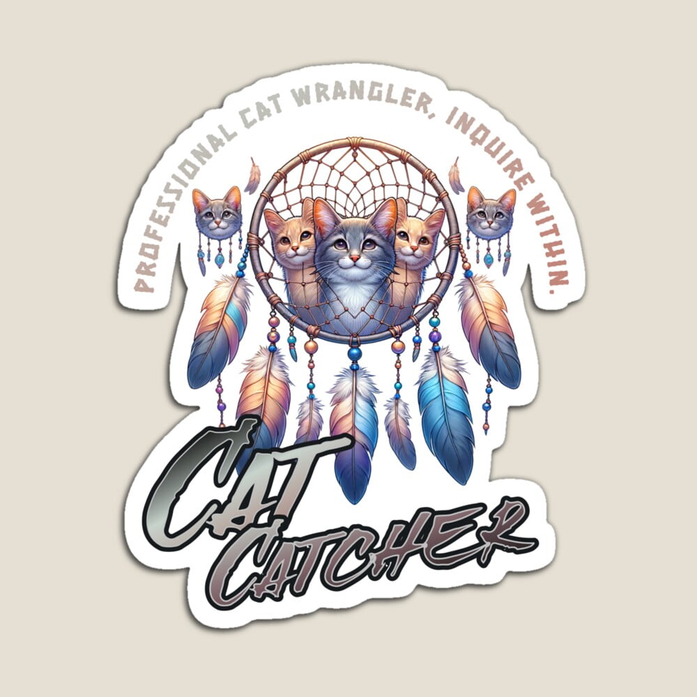 Kira - Cat Catcher Sticker - 4554 Hot Trending Vinyl Stickers - Walmart.com