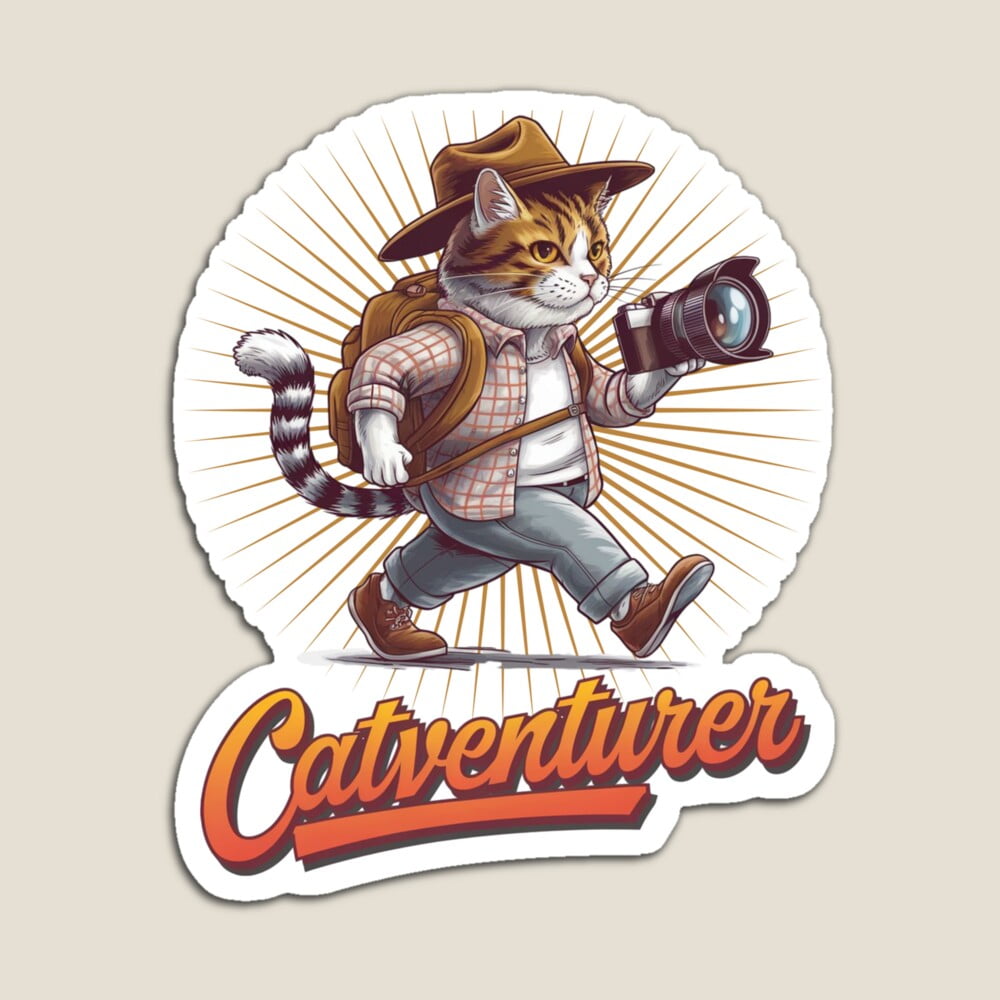 Kira - Catventurer - Exploring Cat - Cat Tastie - Meow Tastic Sticker ...