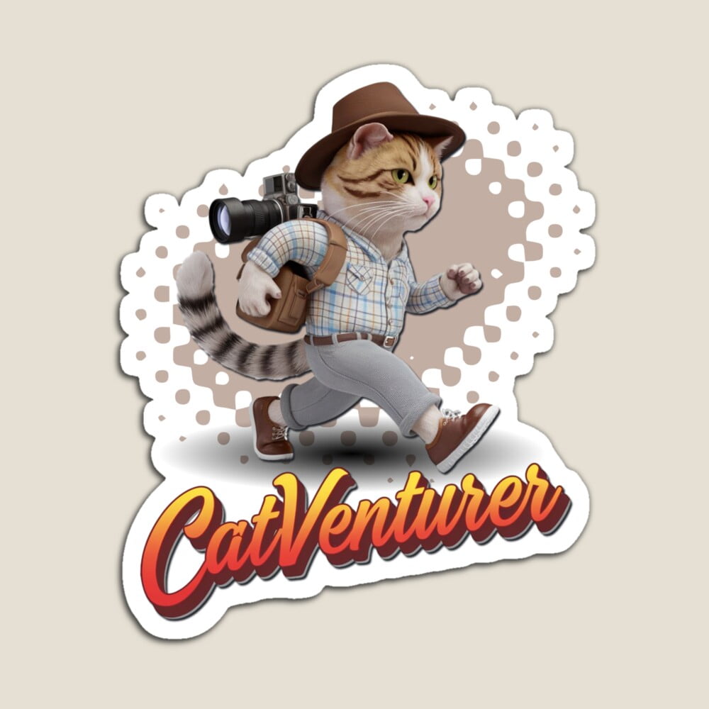 Kira - Catventurer - Exploring Cat - Cat Tastie - Meow Tastic Sticker ...