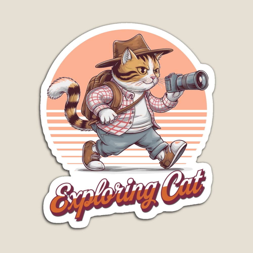 Kira - Catventurer - Exploring Cat - Cat Tastie - Meow Tastic Sticker ...