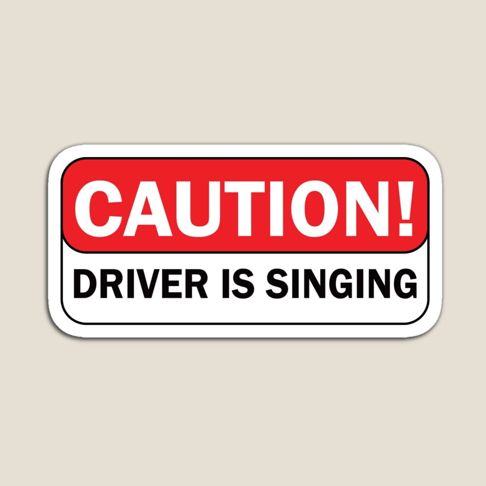 Kira - Caution Driver Is Singing Funny Sticker - 2465 Hot Trending ...
