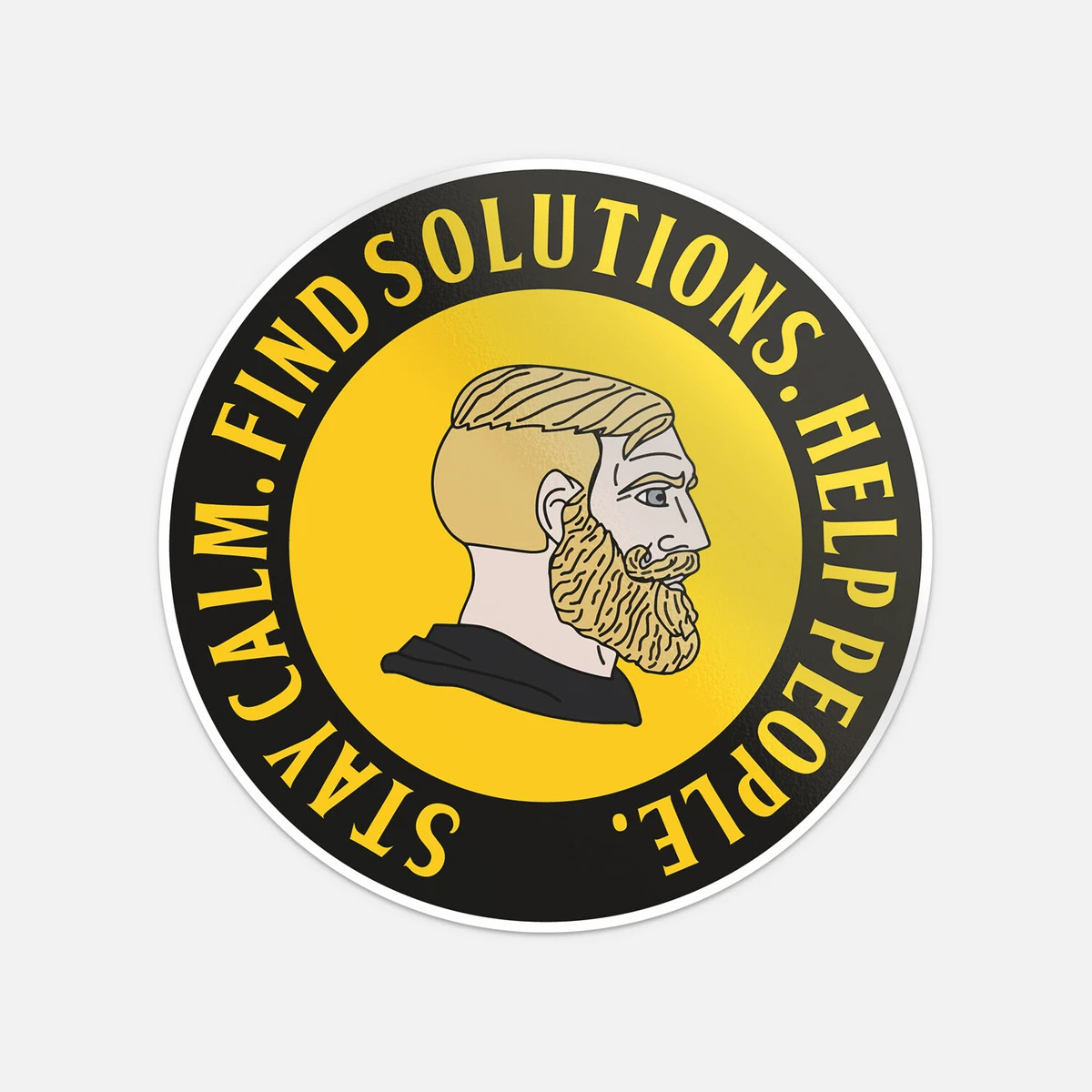 Kira Chad Credo Stay Calm Find Solutions Help People Car Bumper Vinyl ...