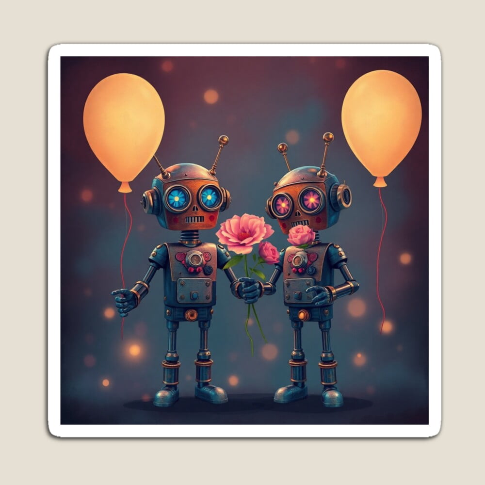 Kira - Charming Vintage Robots Sticker - 7042 Hot Trending Vinyl ...