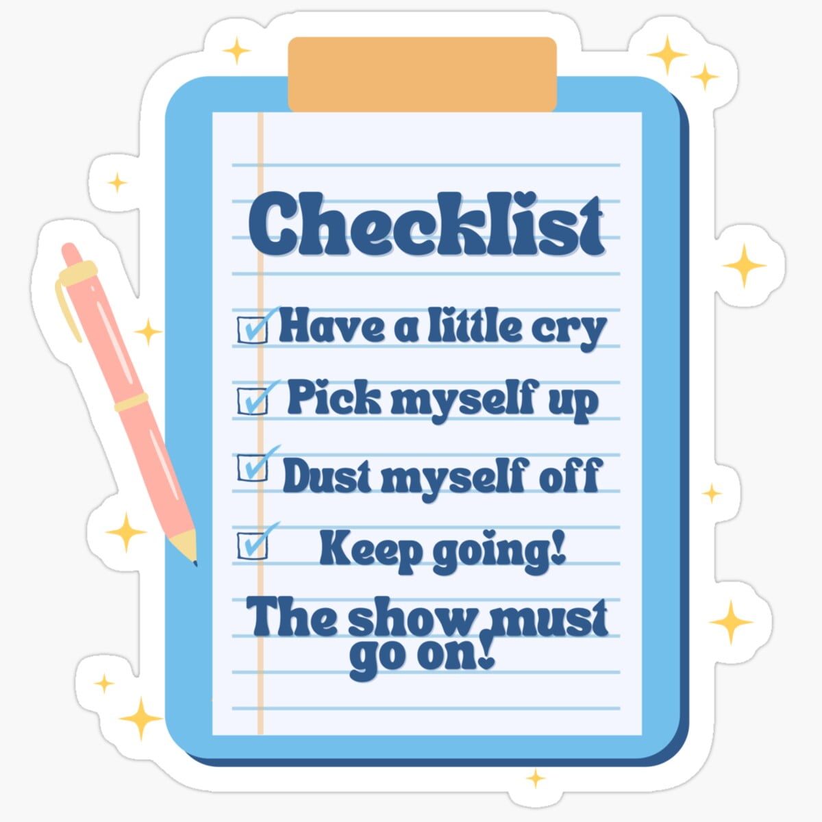 Kira Checklist Sticker Waterproof Sticker for Water Bottles, Laptops ...