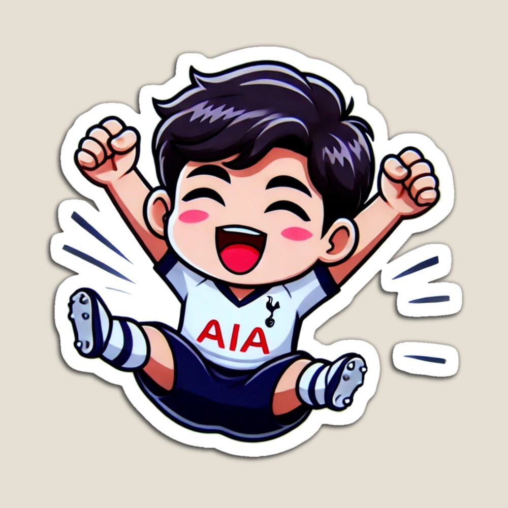 Kira - Chibi Son Heung Min Soccer Player Celebration Sticker - Walmart.com