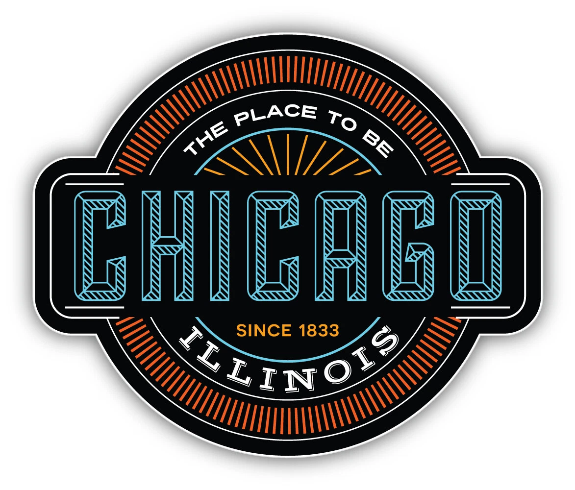 Kira Chicago City Illinois USA State Vinyl Sticker Decal Waterproof ...