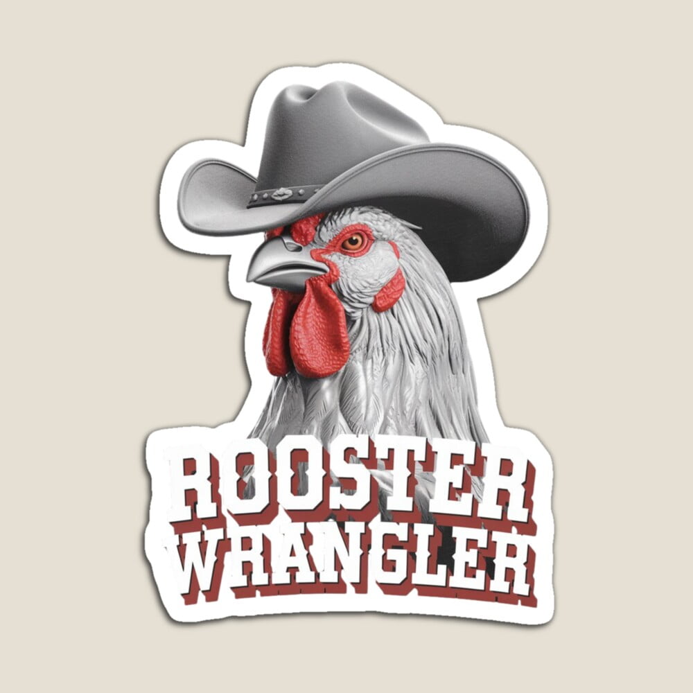 Kira - Chicken Cowboy - Rooster Cowboy Sticker - 1263 Hot Trending ...