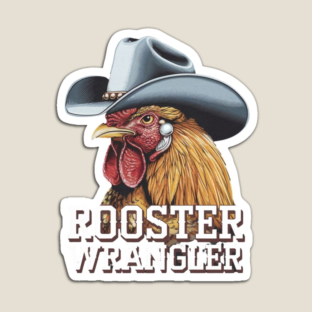 Kira - Chicken Cowboy - Rooster Cowboy Sticker - 1264 Hot Trending ...