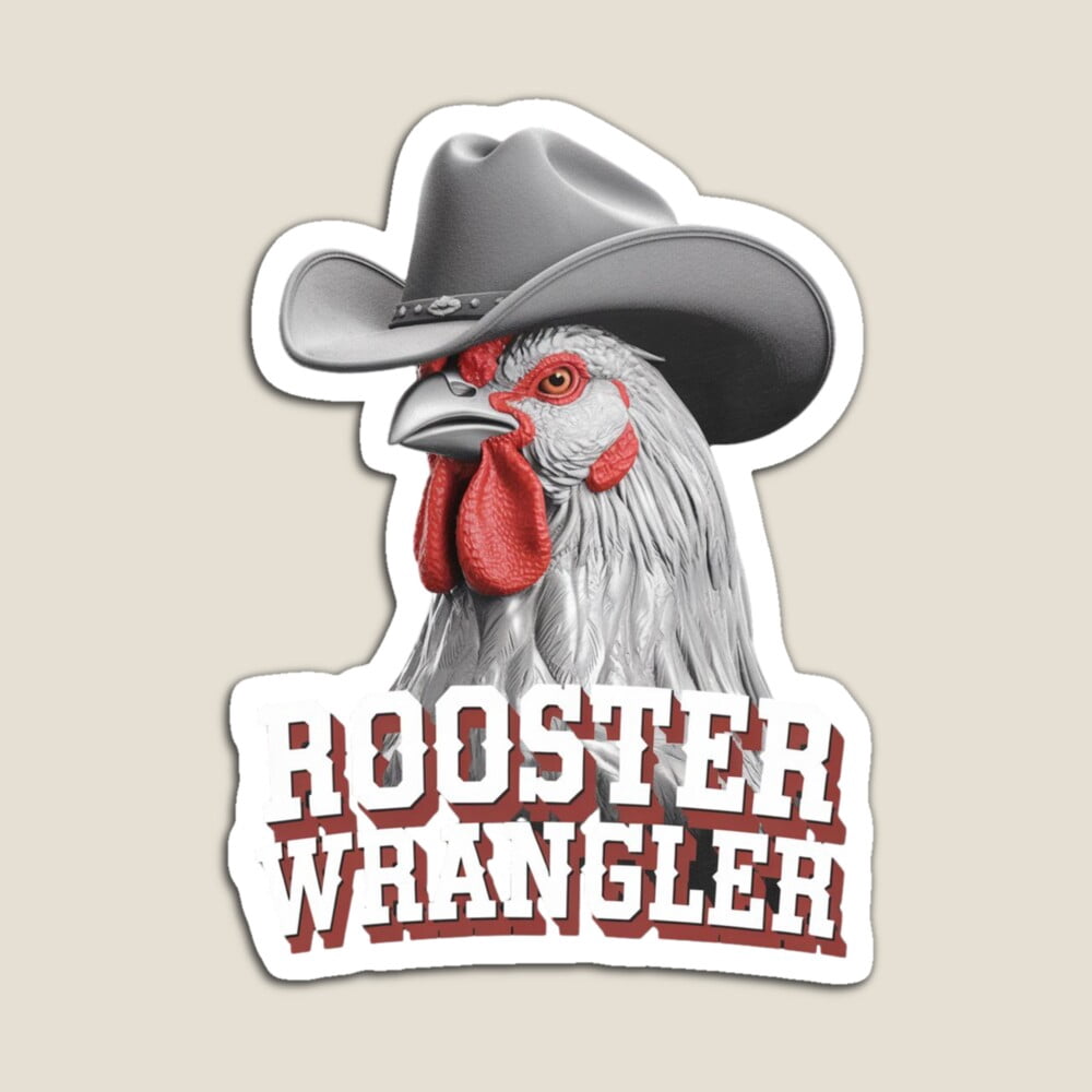 Kira - Chicken Cowboy - Rooster Cowboy Sticker - 8024 Hot Trending ...