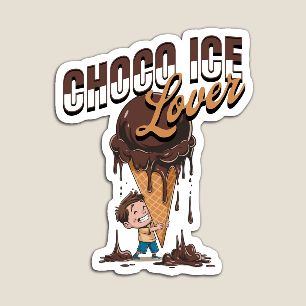 Kira - Chocol Icecream - Chocol Adventure - Chocol Lettering Sticker ...