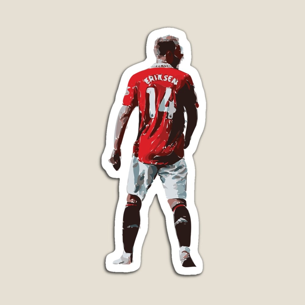 Kira - Christian Eriksen - Manchester United Sticker Hot Trending Vinyl ...