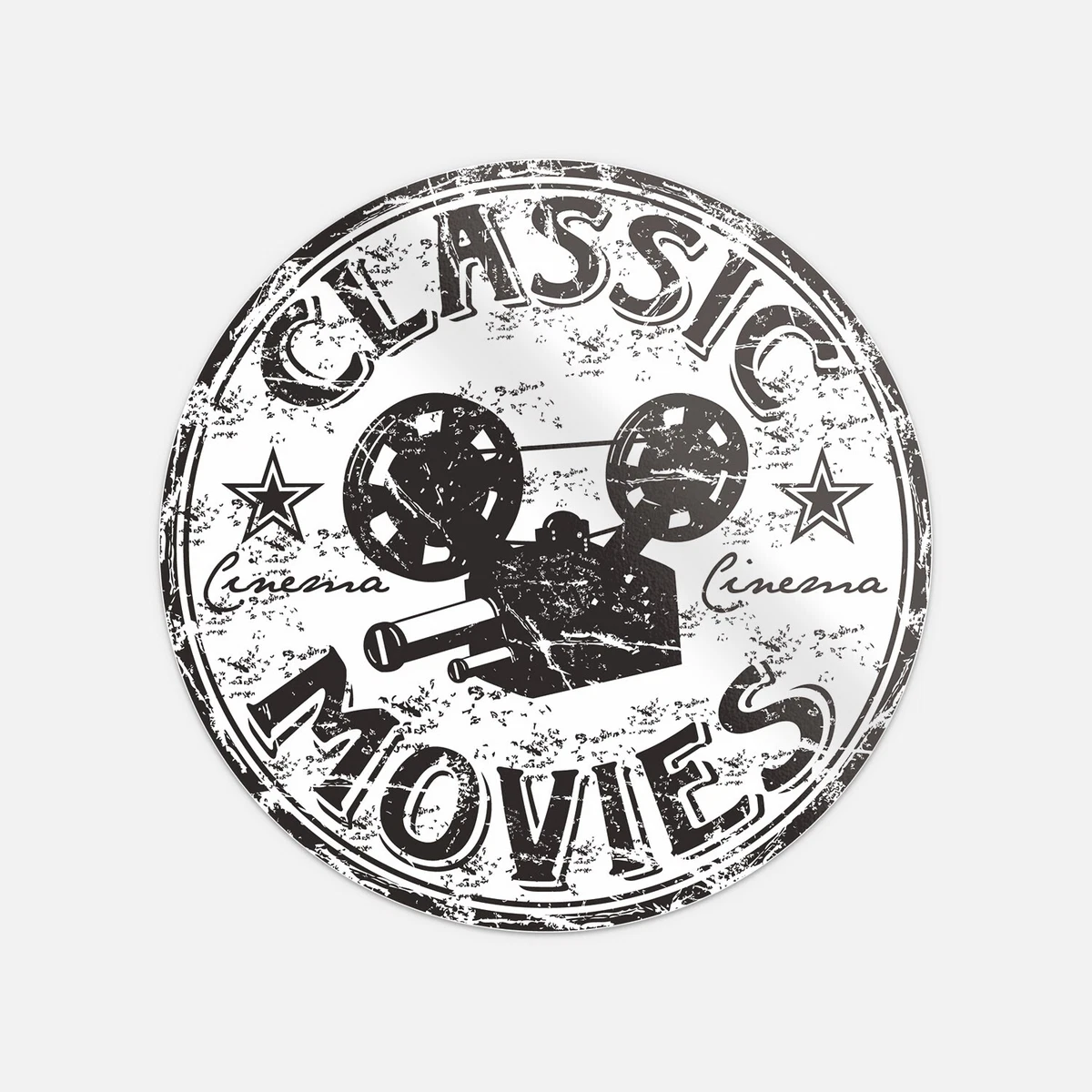 Kira Clic Movies Cinema Grunge Stamp Vinyl Sticker Decal Waterproof ...