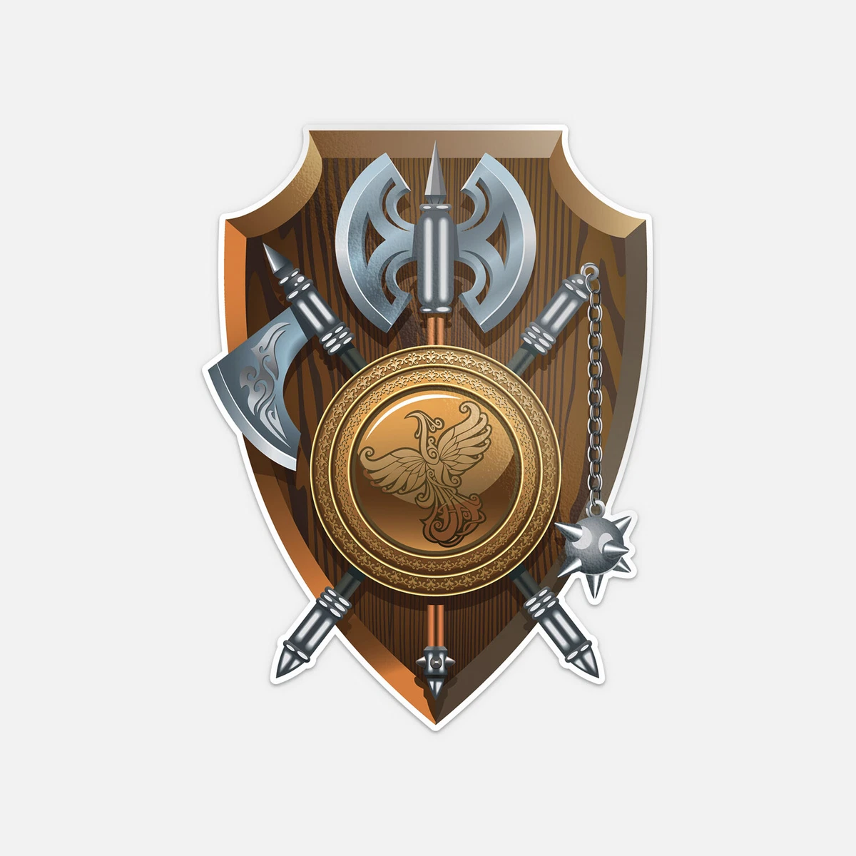 Kira Coat Of Arms Emblem Labrys Ace Morgenstern Shield Vinyl Sticker ...