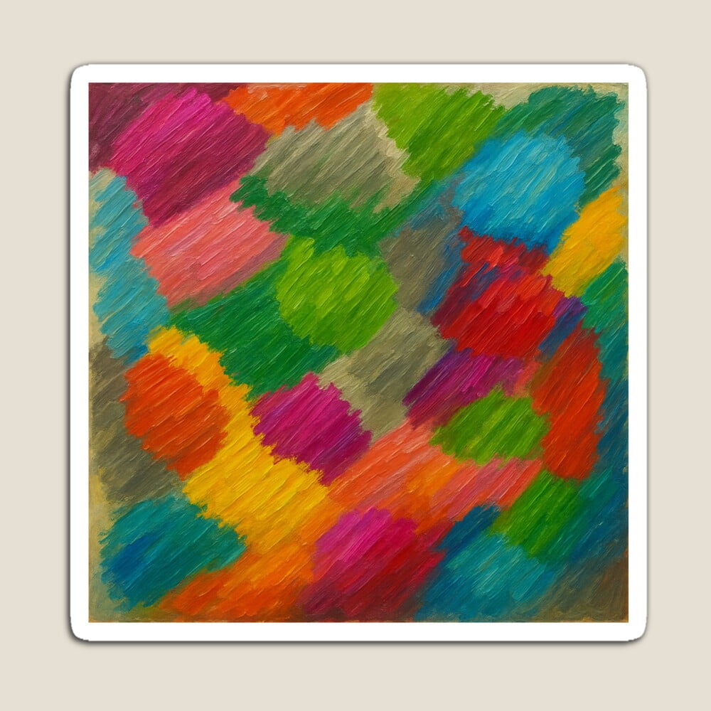 Kira - Color Symphony: Abstract Brush Strokes, Original Marker Drawing By Me, Digitally Enhanced ...