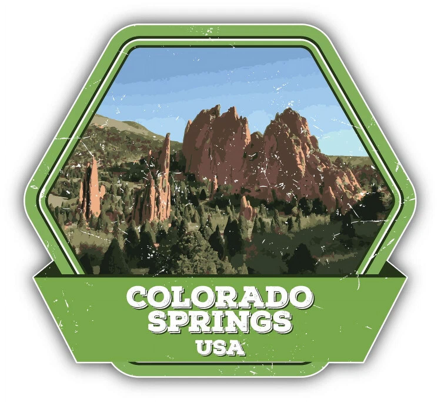 Kira Colorado Springs City Usa Grunge Vintage Travel Label Car Bumper ...