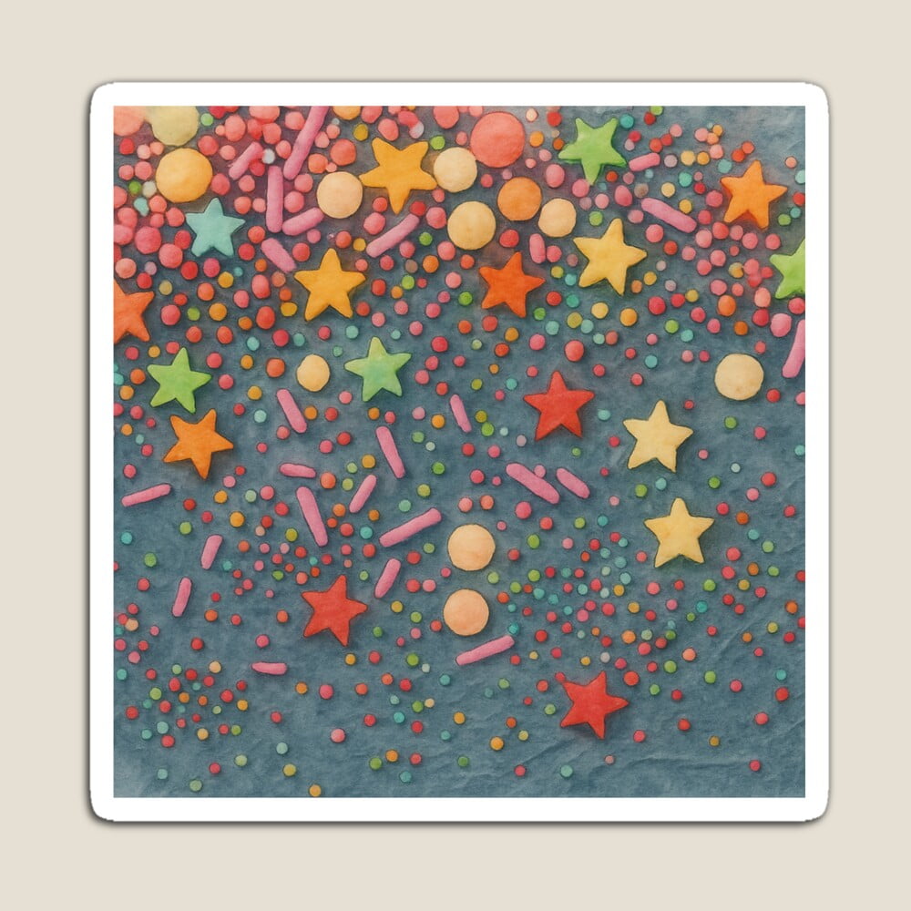 Kira - Colorful Candy Sprinkles Wrcolor Illustration Sticker - 5220 Hot ...