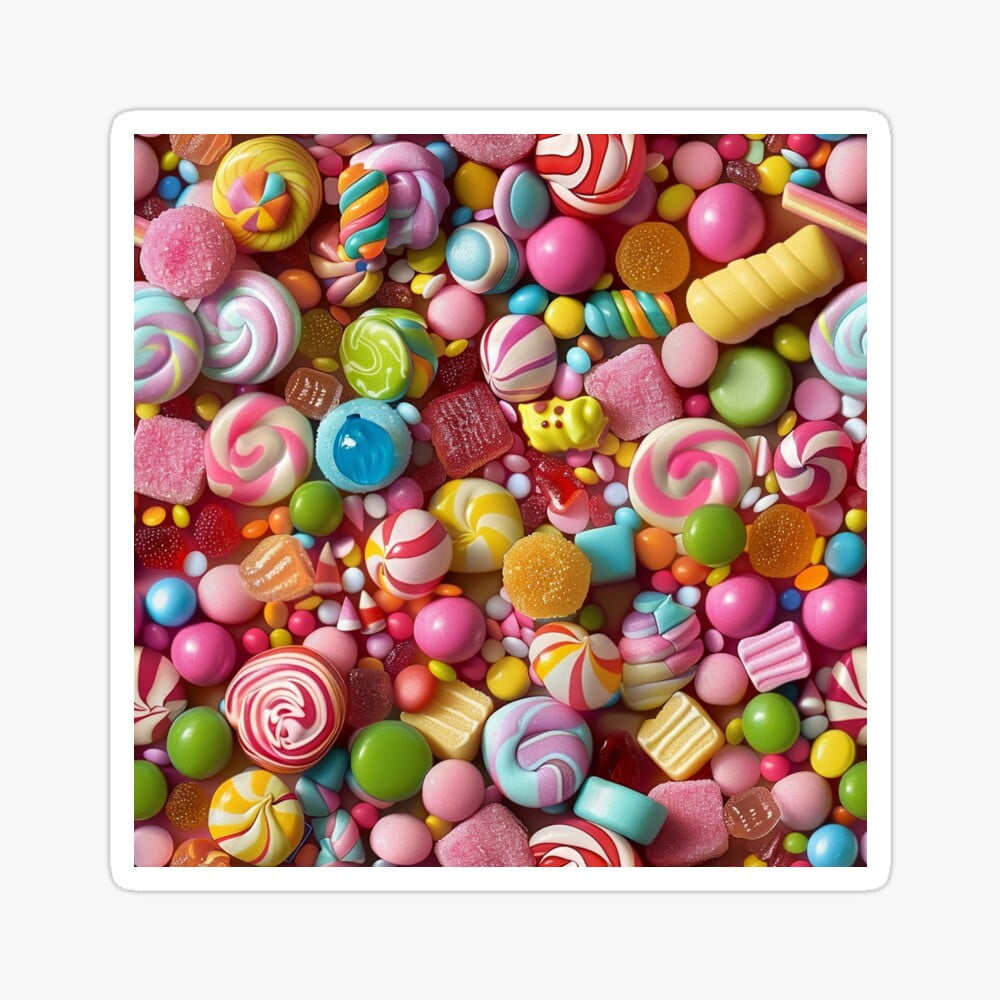 Kira Colorful Sweetness To Eat Glossy Sticker - Kir 1557 Decorative ...