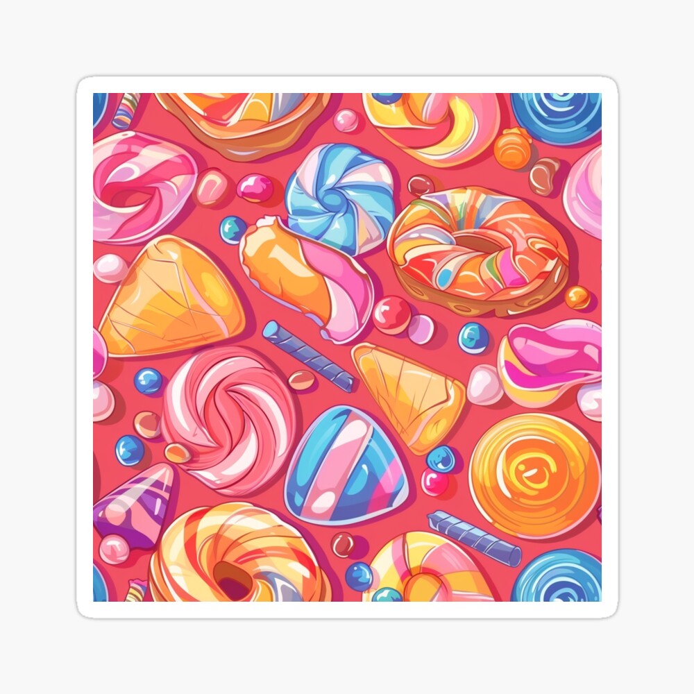 Kira Colorful Sweetness To Eat Sticker - Kir 1567 Decorative Laptop ...