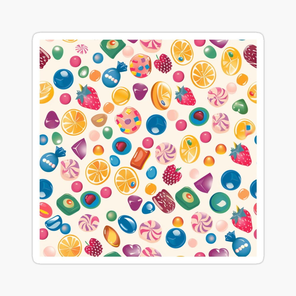 Kira Colorful Sweetness To Eat Sticker - Kir 1581 Decorative Laptop ...
