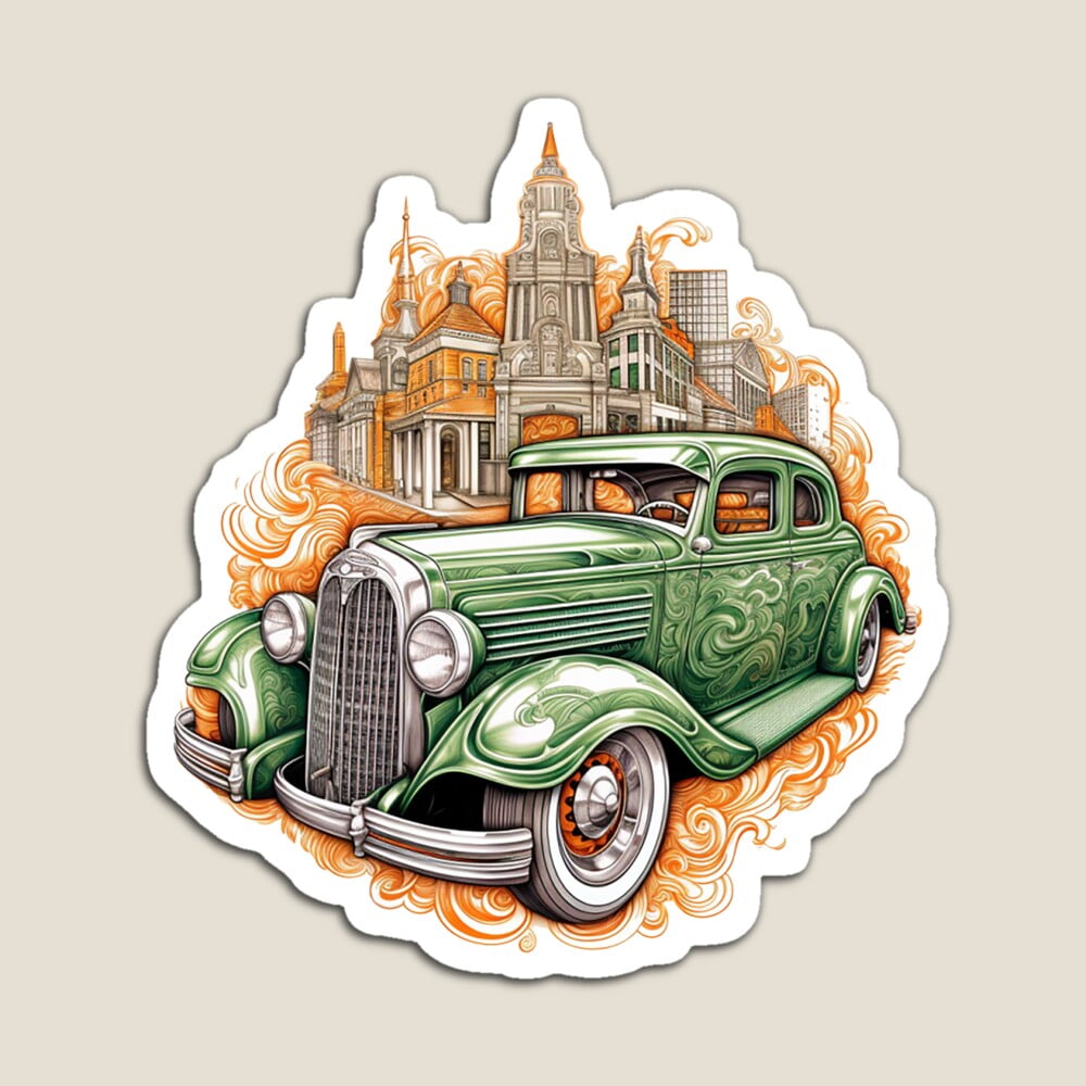 Kira - Copy Of Old Cars, King Of The Road Sticker - 3237 Hot Trending ...