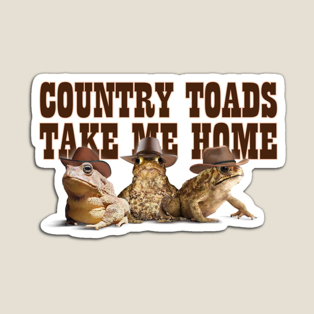 Kira - Country Toads Take Me Home Sticker - 6995 Hot Trending Vinyl ...