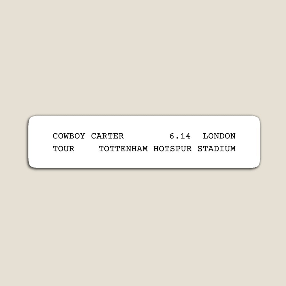 Kira - Cowboy Carter Tour - 6.14 - London Hotspur Stadium Sticker Hot ...