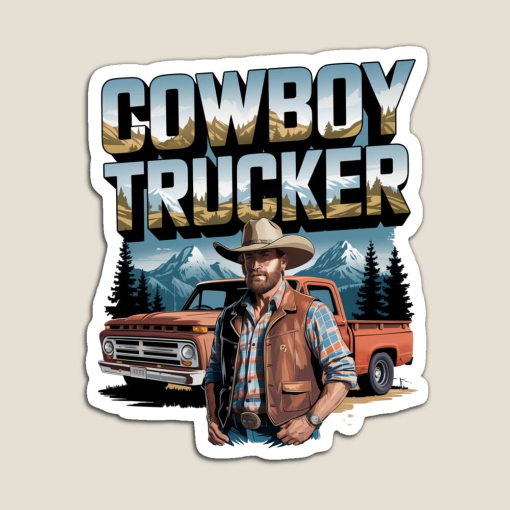 Kira - Cowboy Trucker - Traditional Cowboy - Cowboy Spirit Sticker ...