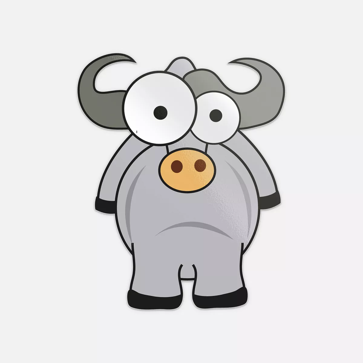 Kira Crazy Bull Cartoon Vinyl Sticker Decal Waterproof Sticker for ...