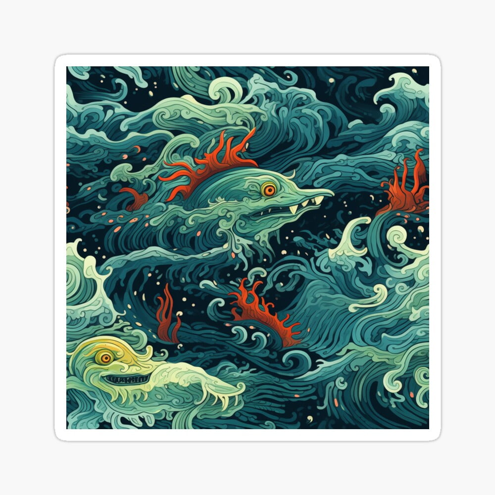 Kira Creatures Of The Abyss Sticker - Kir 2353 Decorative Laptop, Phone ...