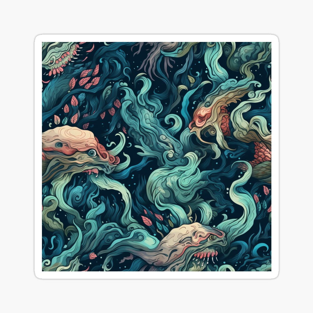 Kira Creatures Of The Abyss Sticker - Kir 487 Decorative Laptop, Phone ...