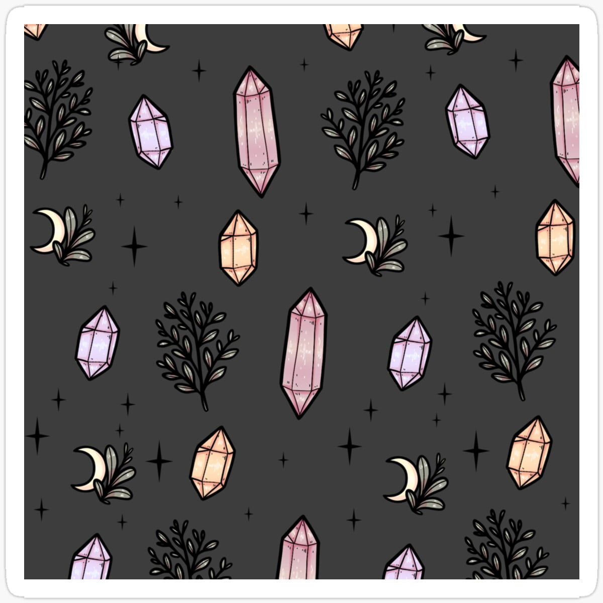 Kira Crystal Magic [dark] Sticker Waterproof Sticker for Water Bottles ...