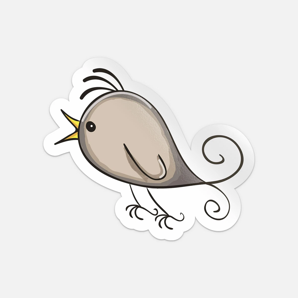 Kira Cute Bird Cartoon Animal Car Bumper Vinyl Sticker Decal Waterproof ...