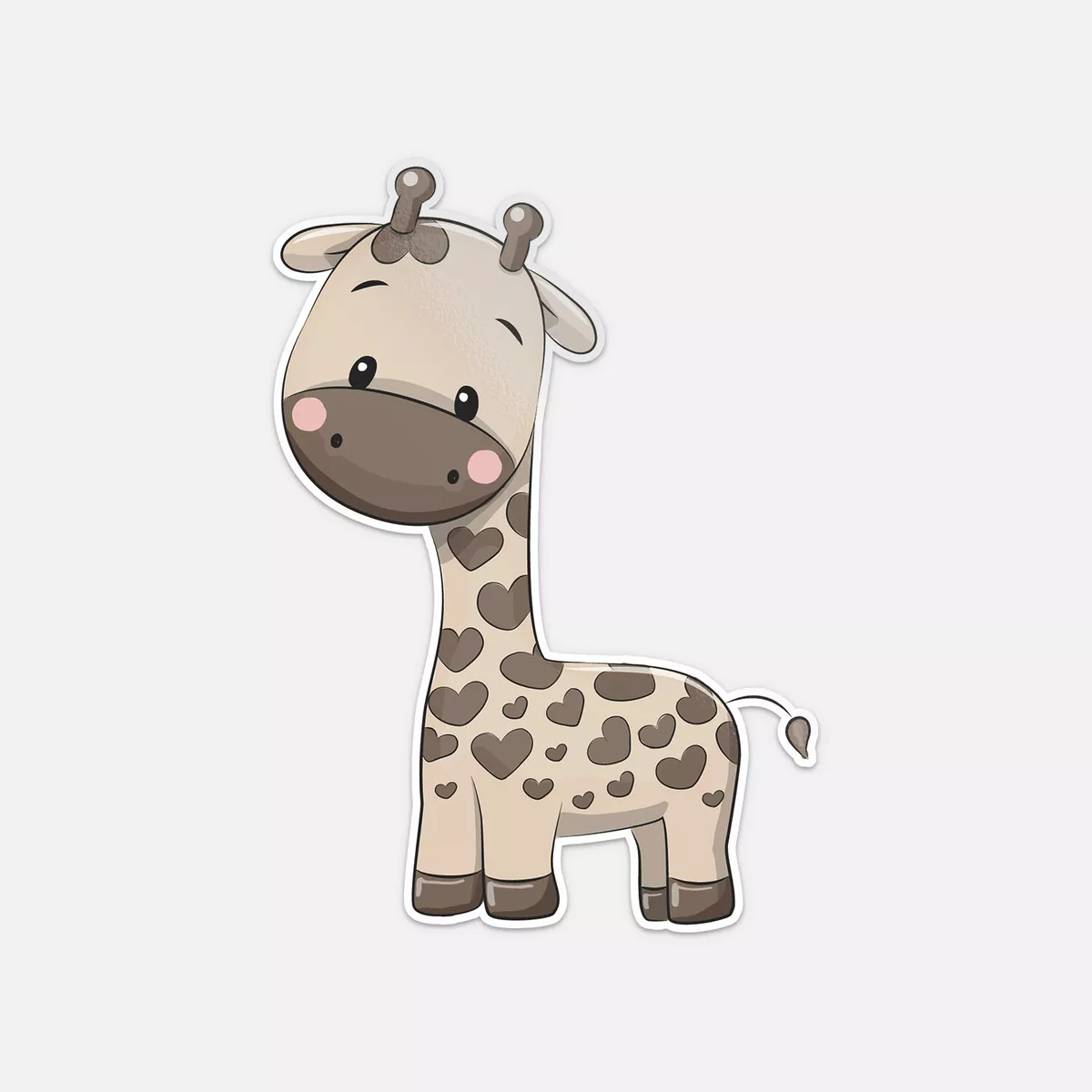 Kira Cute Giraffe Cartoon Animal Car Bumper Vinyl Sticker Decal ...