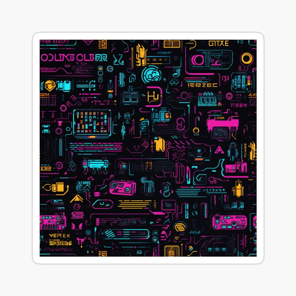 Kira Cybernetic Series Vol. 01 Glossy Sticker - Kir 563 Decorative ...