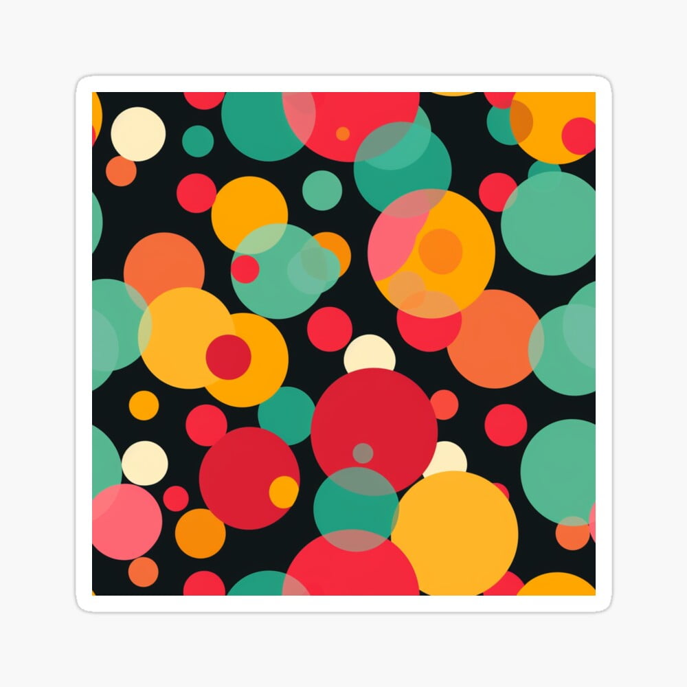 Kira Dance Of The Colorful Bubbles Sticker - Kir 1271 Decorative Laptop ...