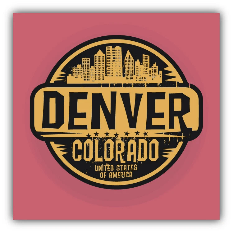 Kira Denver City USA Grunge Label Car Bumper Sticker Decal Waterproof ...