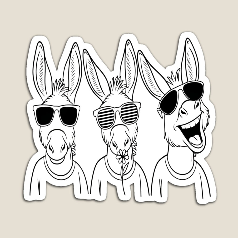Kira - Dinkey Donkey - Donkey Silhouette - Donkeys Are Awesome - Donkey ...
