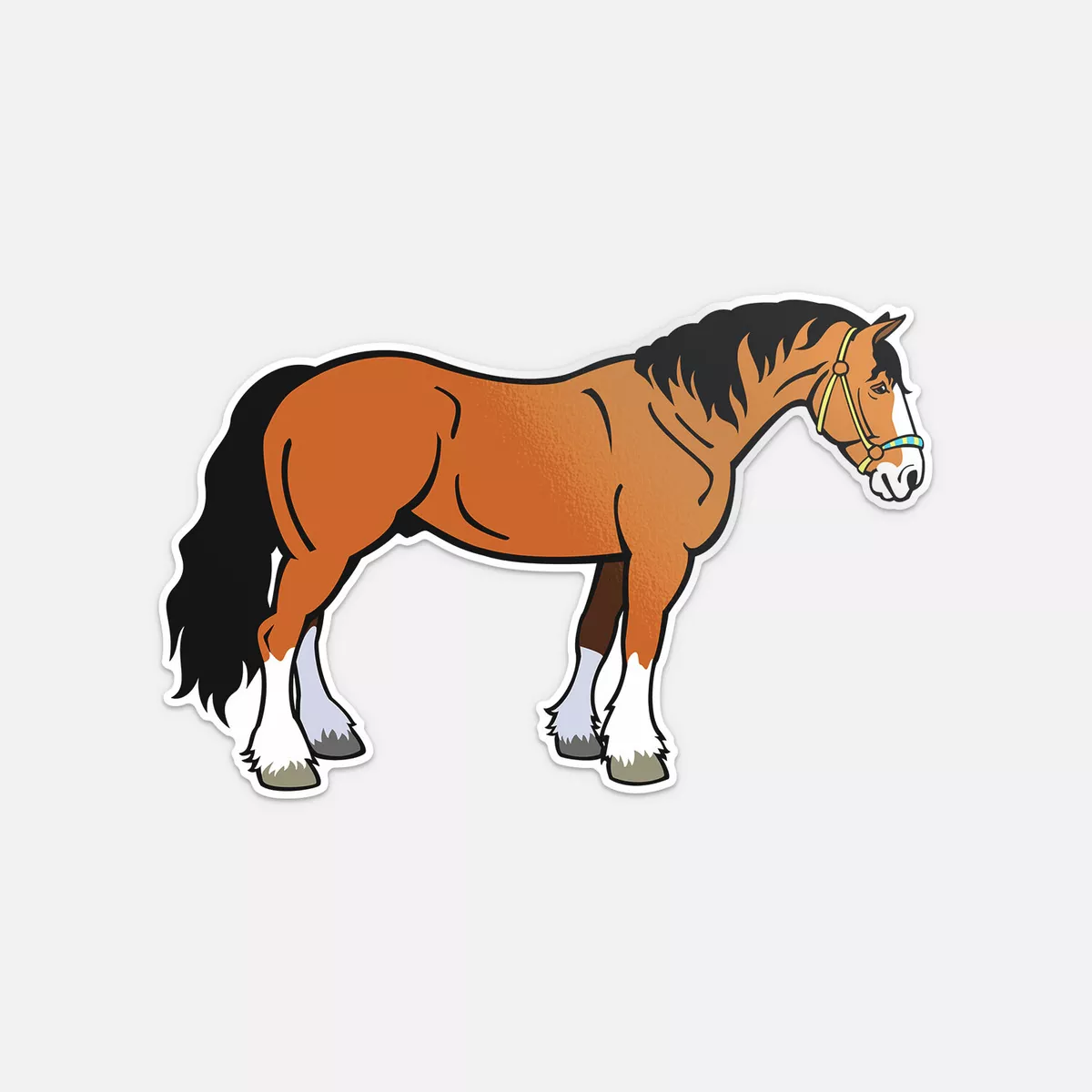 Kira Draft Horse Vinyl Sticker Decal Waterproof Sticker for Water ...