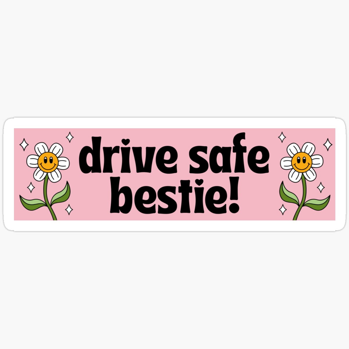 Kira Drive Safe Bestie! Funny Cute Bumper Sticker Waterproof Sticker ...